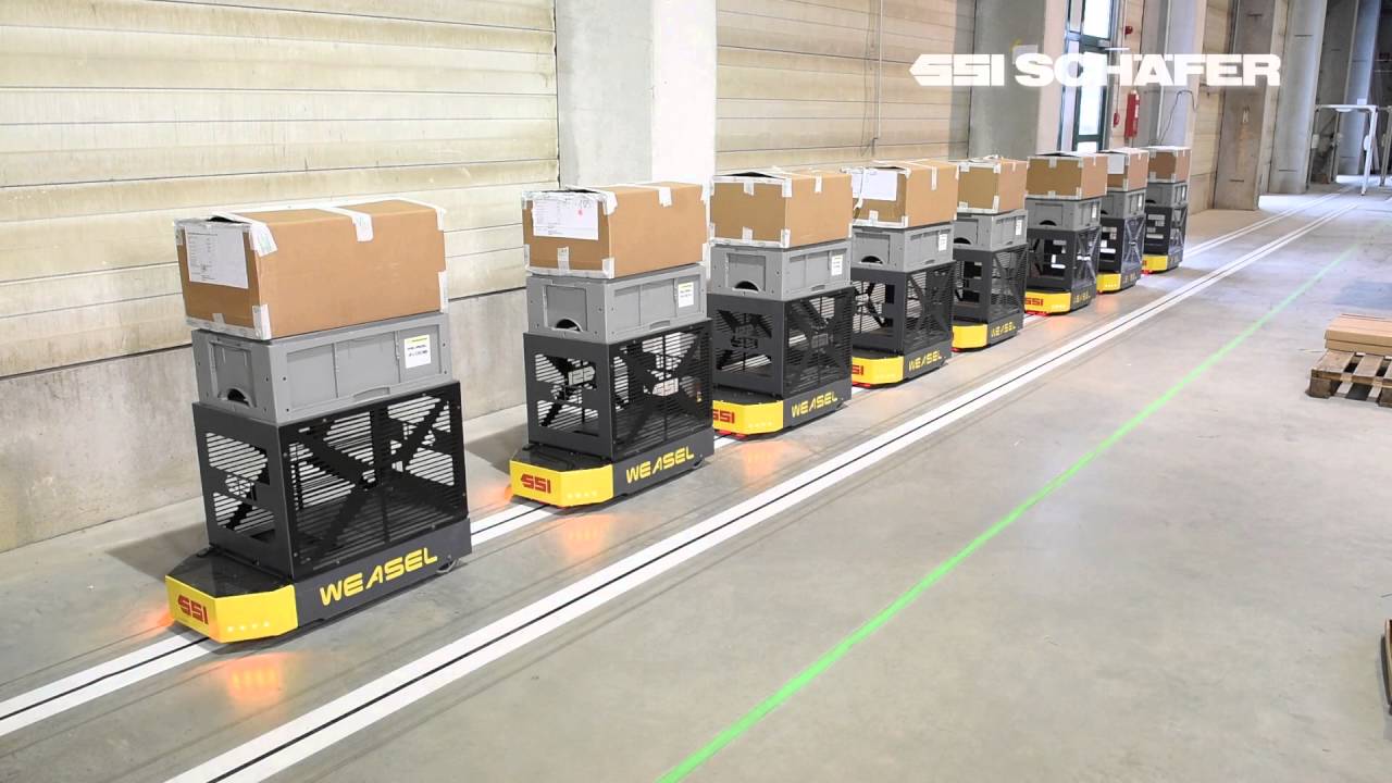 Case Study: SSI Schaefer's Weasel at NextLevel Logistik - YouTube