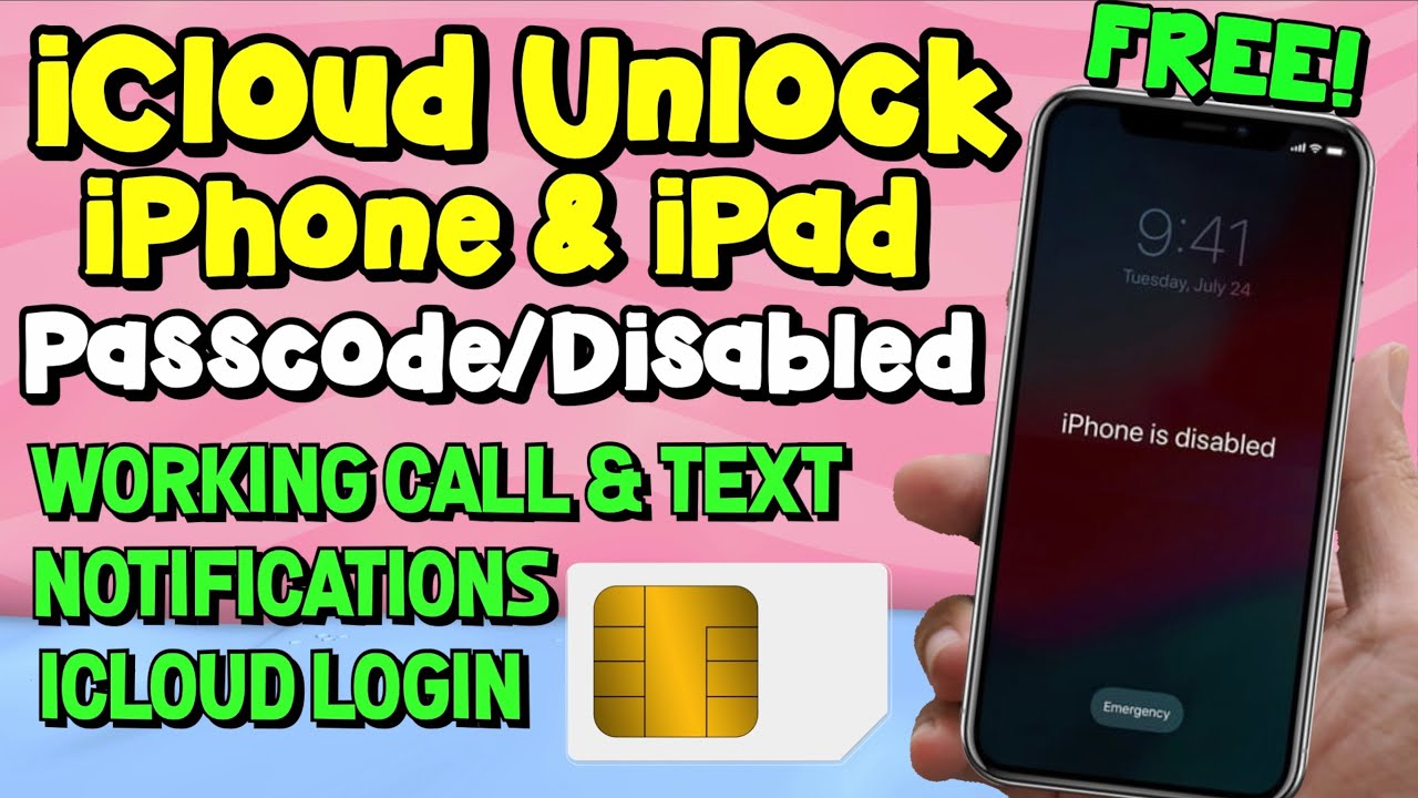 How To Unlock ICloud On Passcode Disabled IPhone With Working Sim Notifications And ICloud how-to-unlock-icloud-on-passcode-disabled-iphone-with-working-sim-notifications-and-icloud
