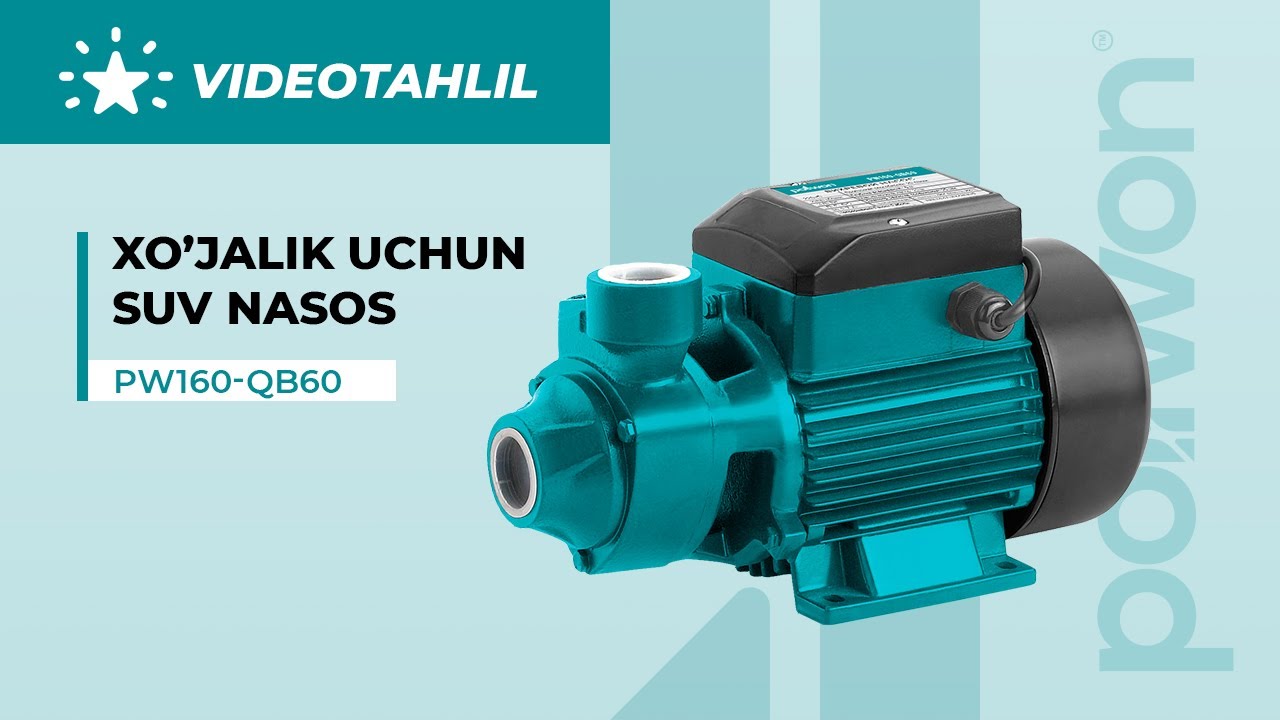 🔹 Xo'jalik uchun, ixcham va kafolatli suv nasos! - YouTube