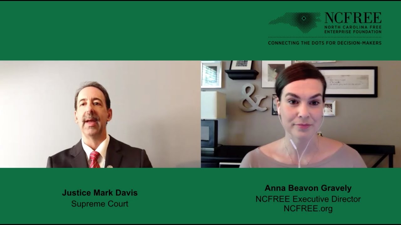NCFREE Judicial Interview - Justice Mark Davis - Supreme Court Seat 4 ...