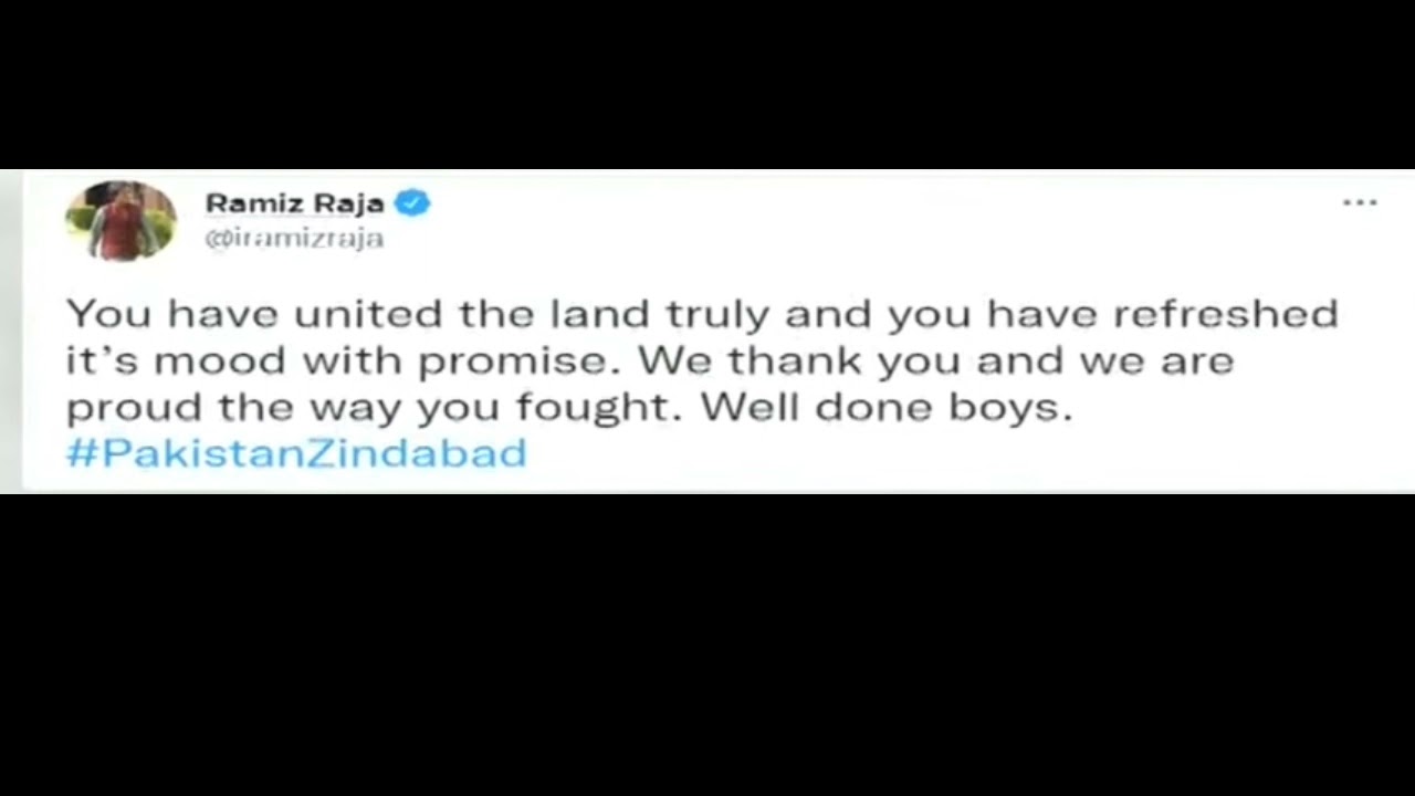 “Well Done Boys” – Ramiz Raja Reacts After Pakistan Lost In The Semis ...