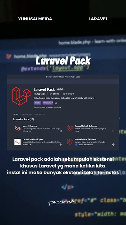 Extension Visual Studio Code yang Wajib Kamu Install sebagai Laravel Programmer - YouTube