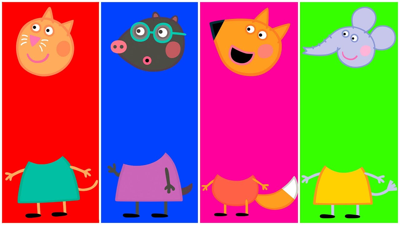 Candy Cat, Molly Mole, Freddy Fox, Emily Elephant / Match The Head ...