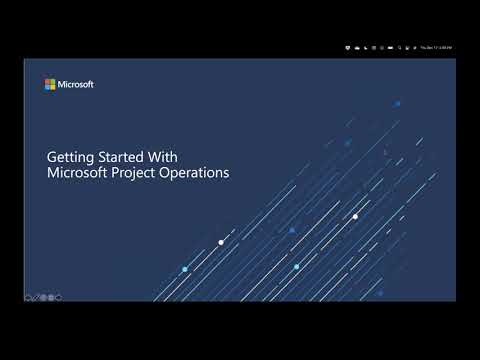 Getting Started with Microsoft Project Operations - YouTube