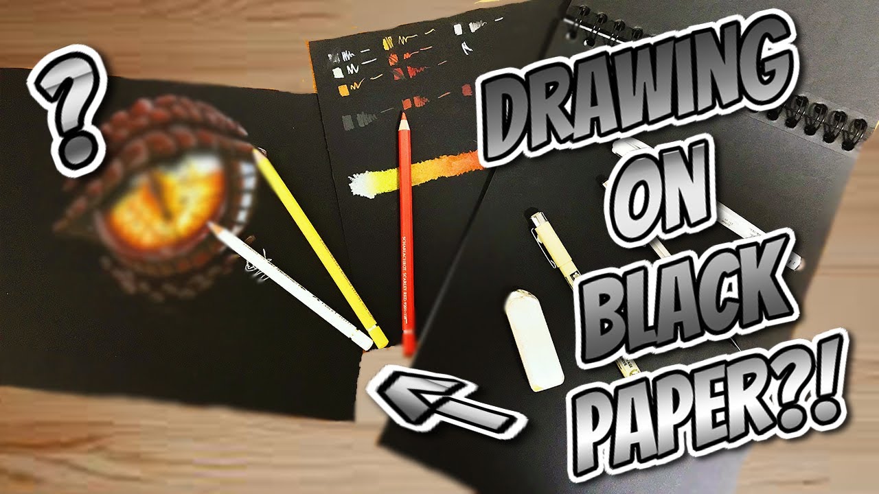 Drawing on Black Paper?! | Dragon Eye! - YouTube