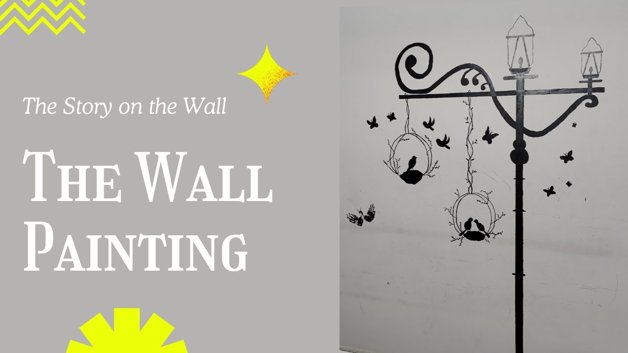 🎨 Stunning Wall Painting | Step-by-Step Creative Wall Art - YouTube