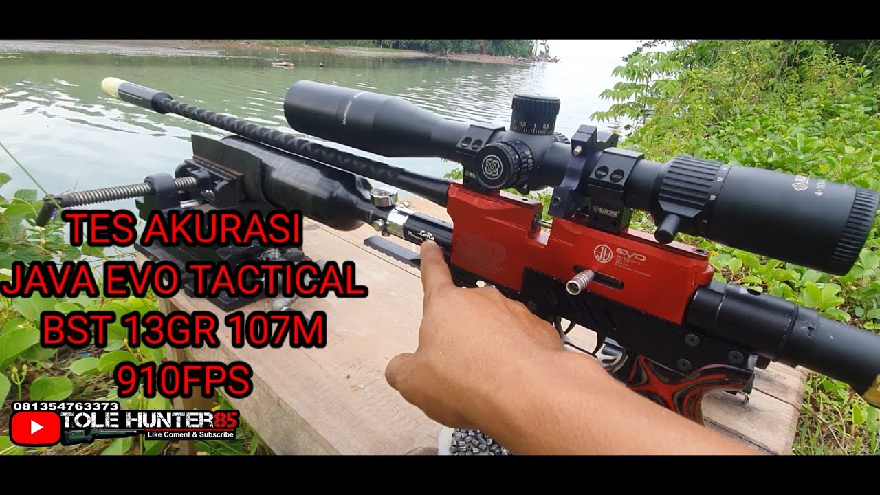 JAVA EVO TACTICAL ‼️ 107METER BST SLUG 13,2GR 910FPS MLK LAMBANG PRIYANTO - YouTube