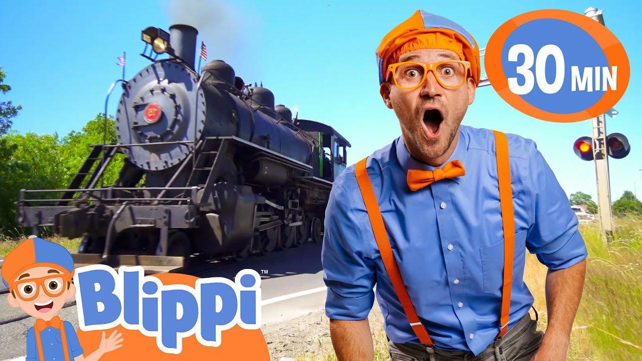 Do you Love Trains Like Blippi? 🚂| Learn & Visit TRAINS | Educational ...