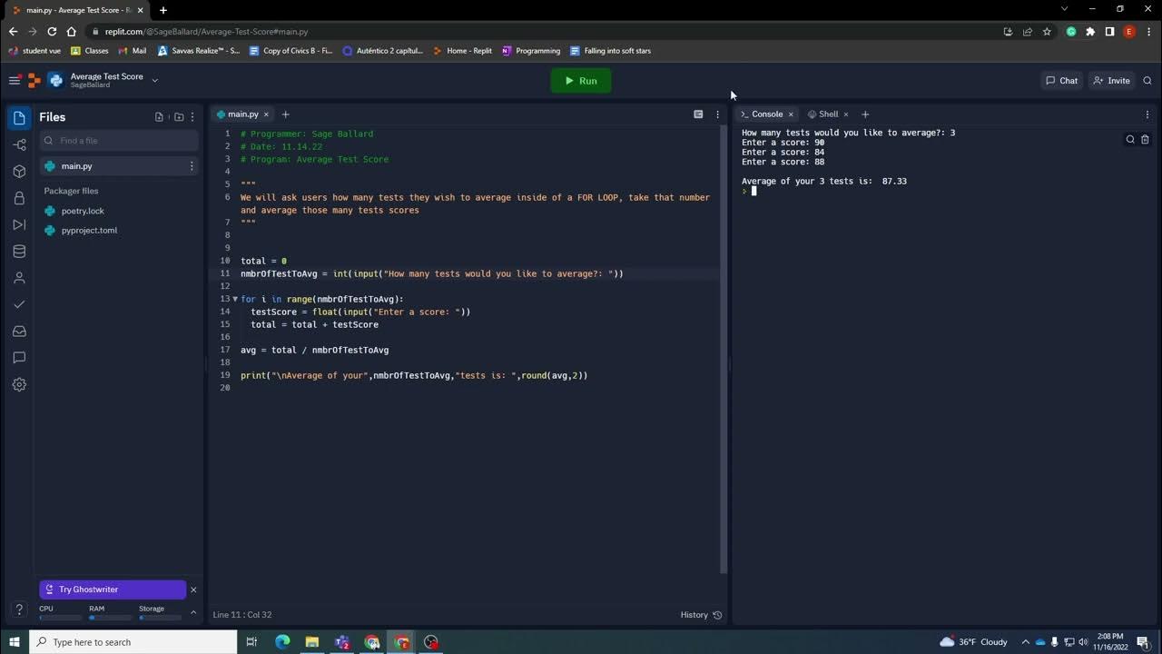 ICS Vlog #4, For Loops - YouTube