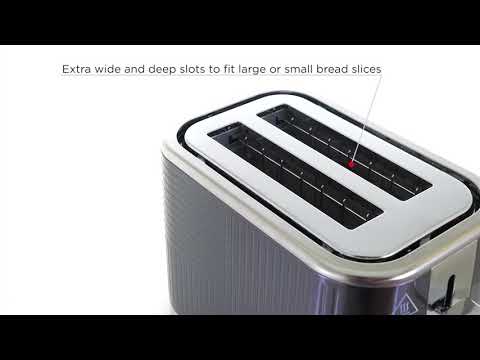 Russell Hobbs Geo Toaster - Steel Grey - YouTube