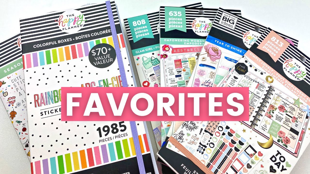 Favorite Happy Planner sticker books Top 5 | How to choose stickers for ...