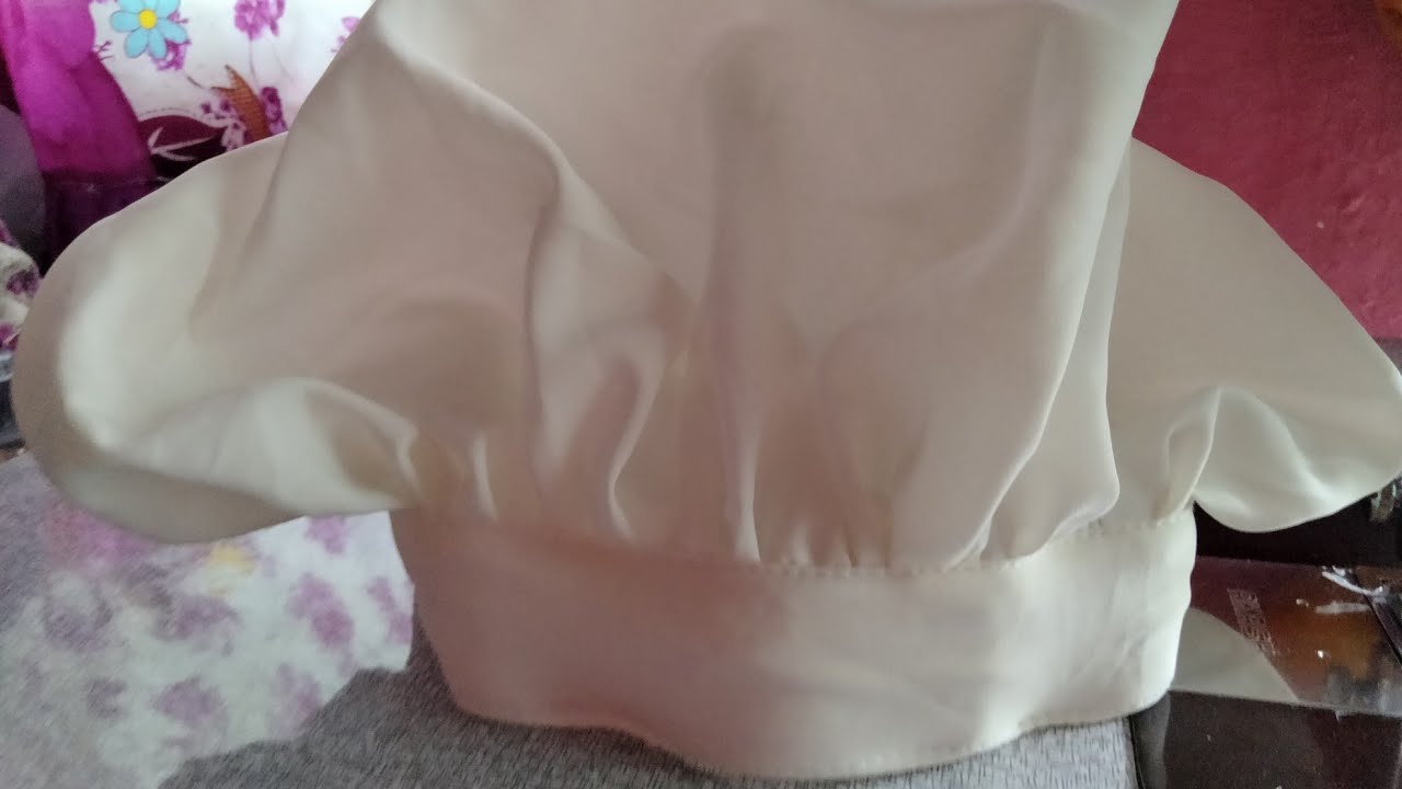 #DIY chef hat. adjustable chef hat tutorial. - YouTube