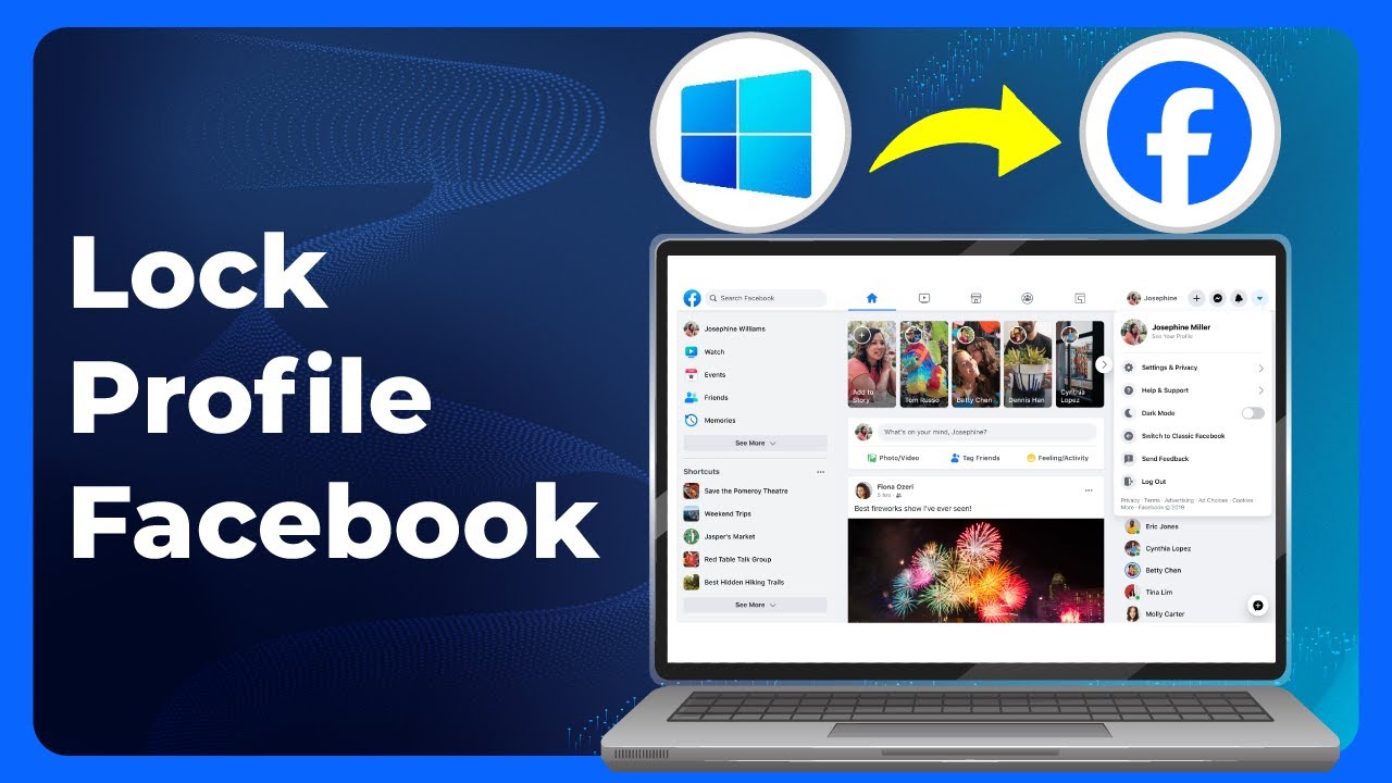 How To Lock Facebook Profile In PC 2025 - YouTube