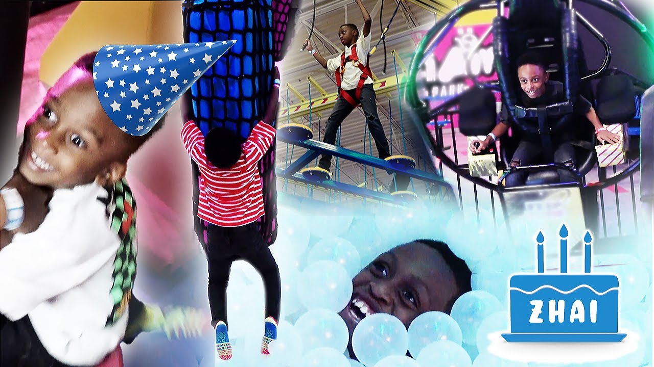 "The BOYS explore NEW TRAMPOLINE Park for BIRTHDAY PARTY! | The Gotit ...