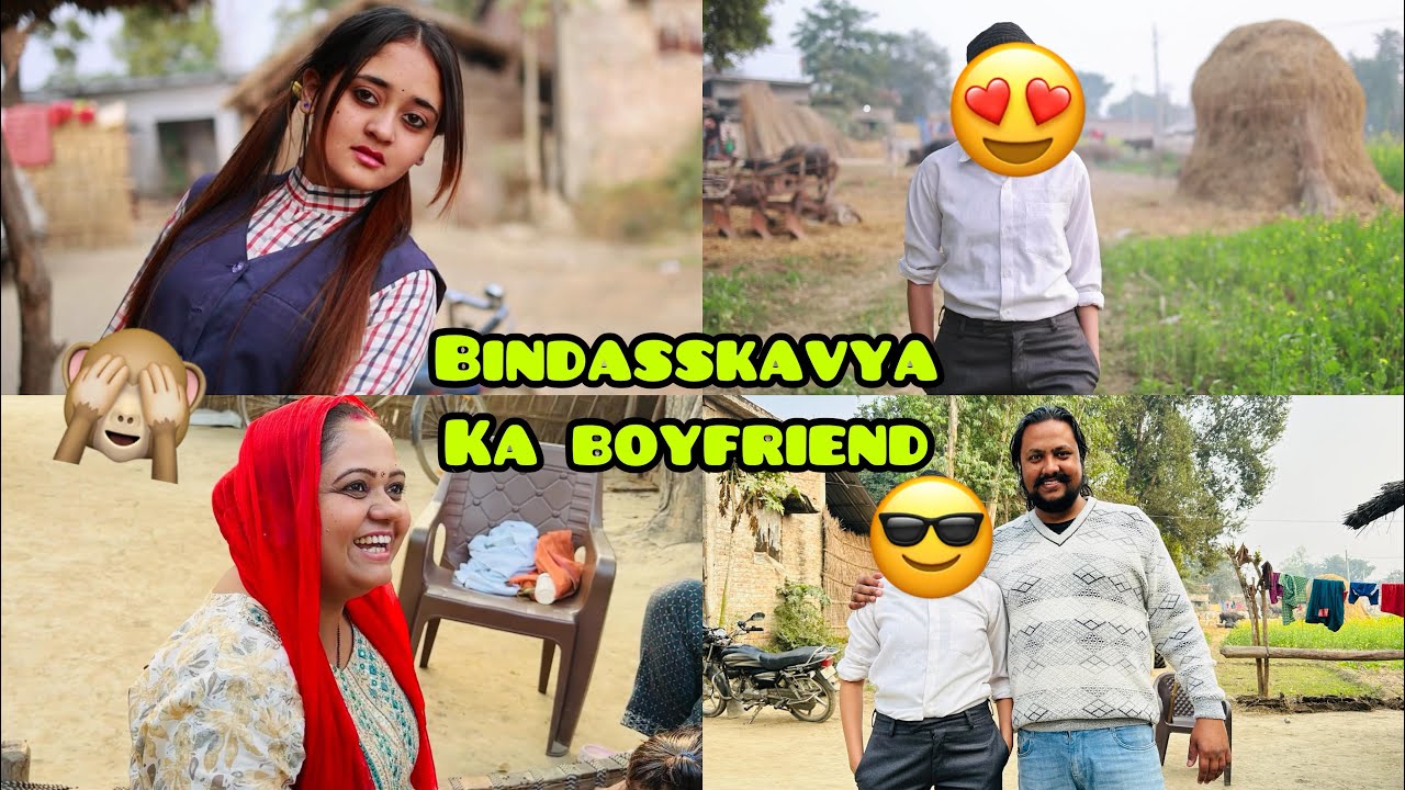BTS🩷Bindass Kavya Ka Boyfriend K Sath Gaon me Romantic Music Video Shoot Kon Hai Kavya's Boy ...