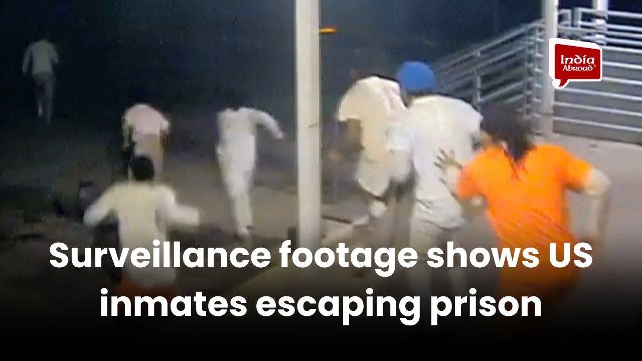 "Surveillance footage shows US inmates escaping prison" | India Abroad ...