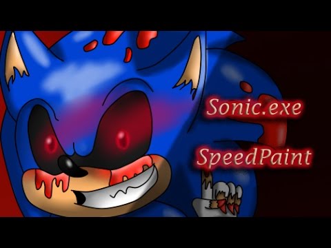 SpeedPaint - Sonic.exe ( Spécial Halloween ) - YouTube