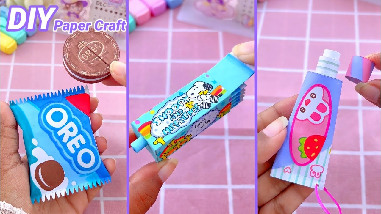DIY Miniature Crafts Idea / Easy Craft Ideas / school hacks / paper ...