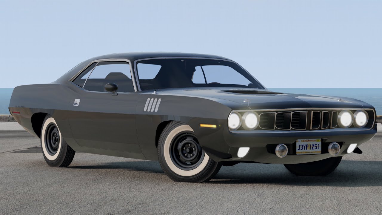Plymouth Cuda (1971) in BeamNG #670 - YouTube