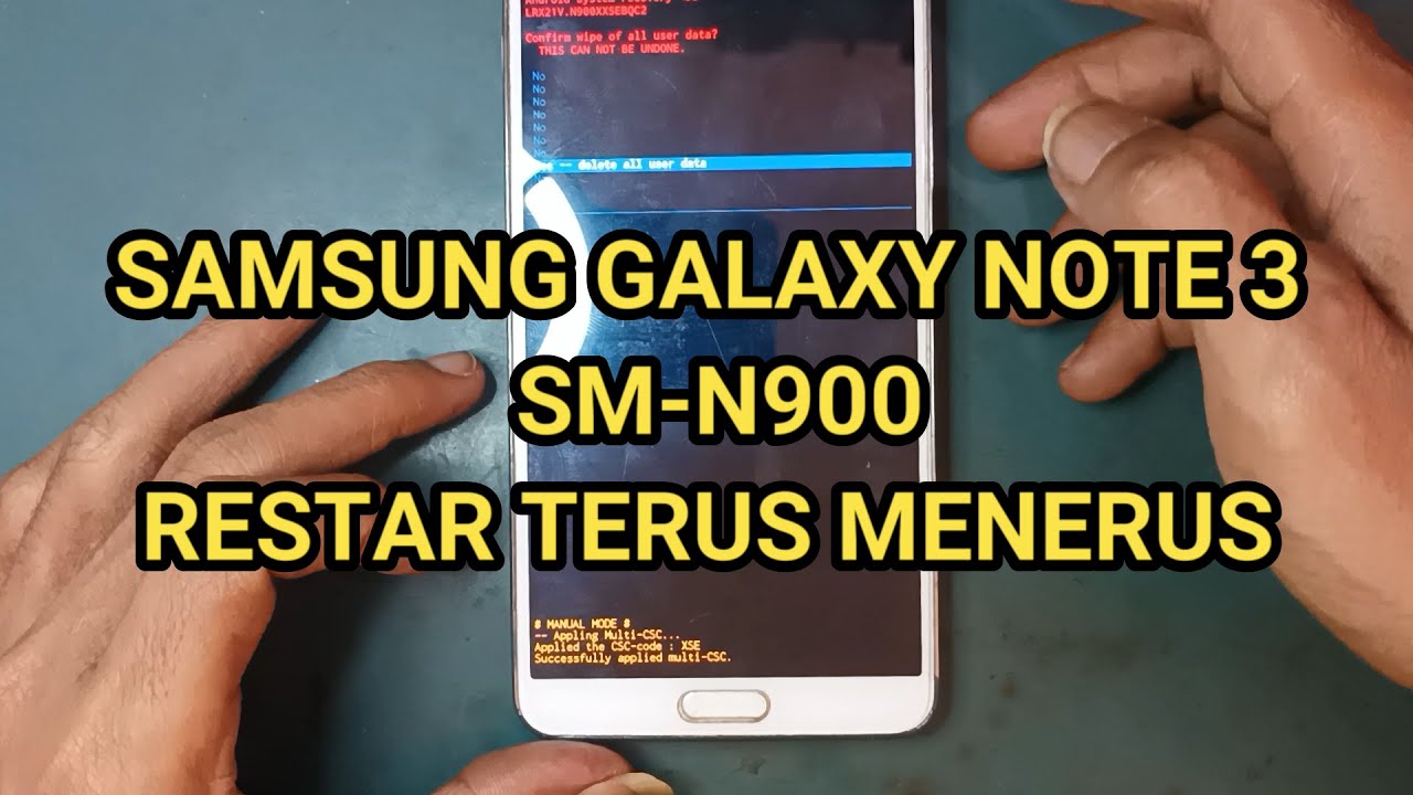 CARA MENGATASI SAMSUNG NOTE 3 SM-N900 BOOTLOOP - YouTube