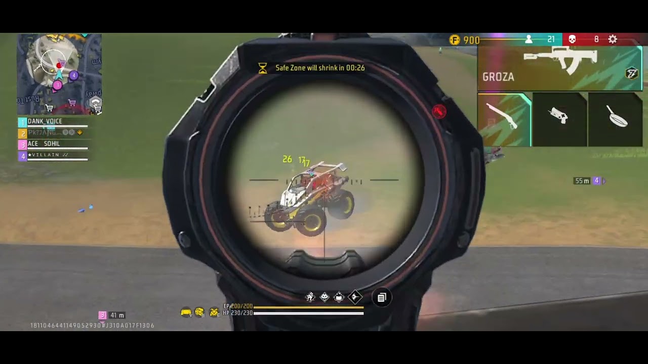 FREE FIRE HIGHLIGHTS Ranked match HERIOC 5000+ SCORE LOBBY 14 KILLS ...