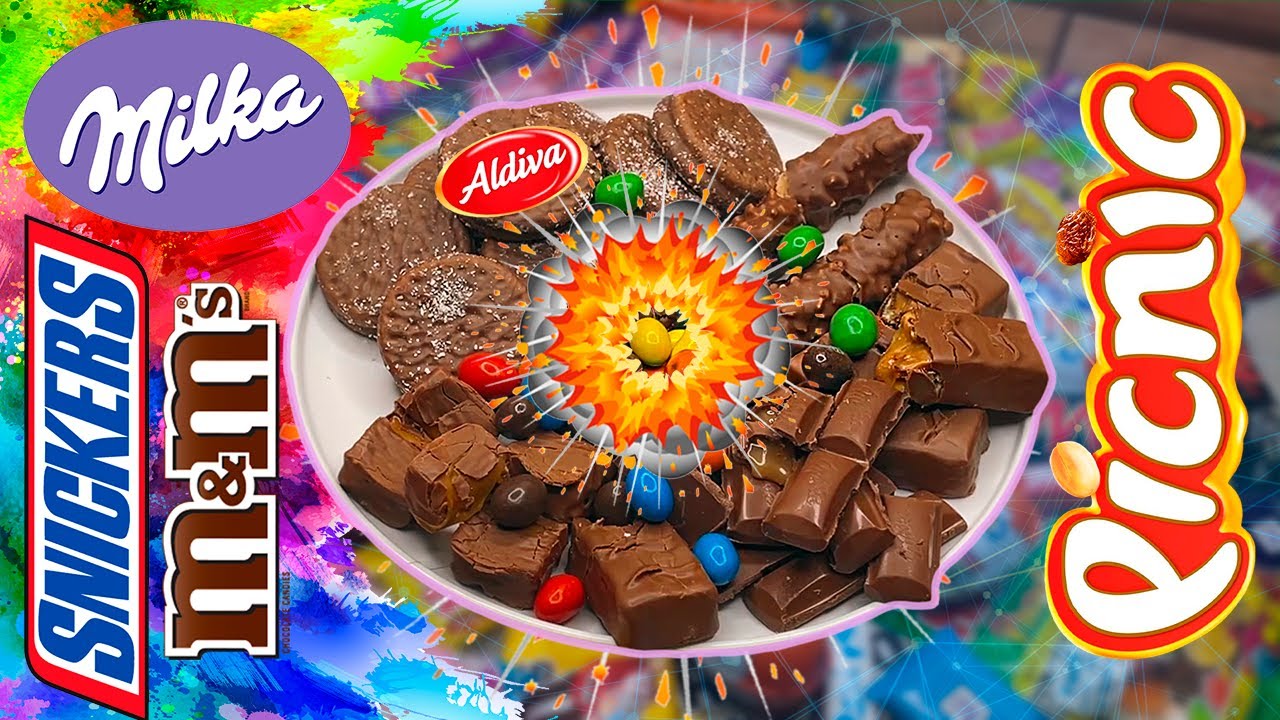 Satisfying Video ASMR | Unpacking Candy Milka, M&M'S, Snickers Original ...