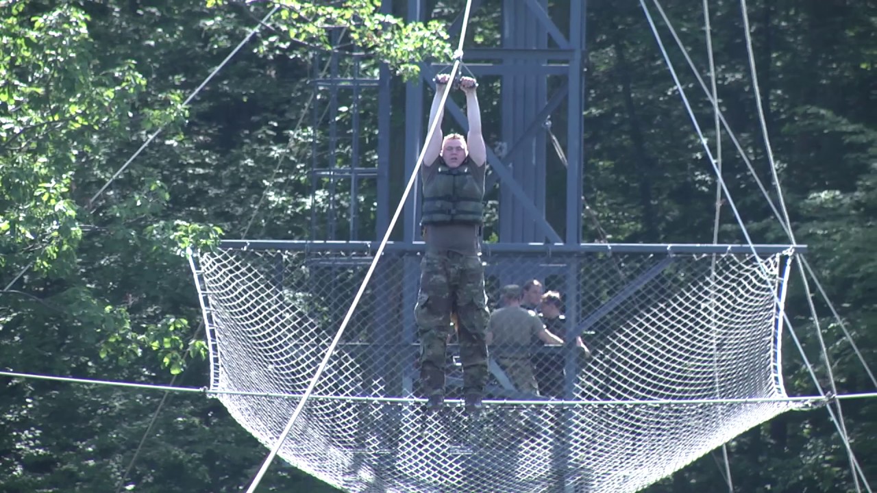 Cadet Summer Training: Water Obstacle Course - YouTube
