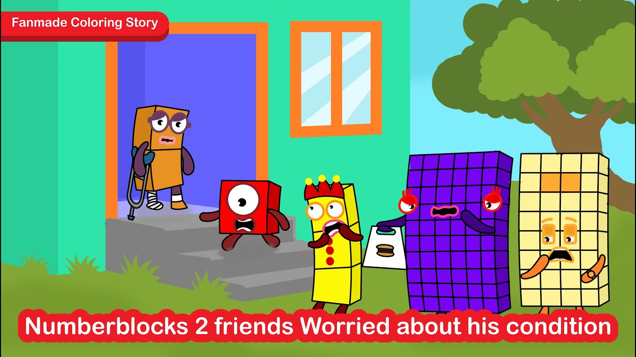 Numberblocks 2 friends Worried about his condition | Numberblocks ...