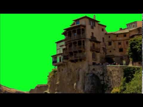 building on the cliff side green screen effect - YouTube