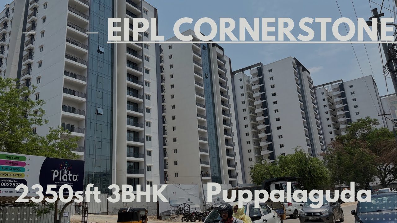 EIPL Cornerstone | 2350sft 3BHK Flat For Sale | Manikonda | Puppalaguda ...