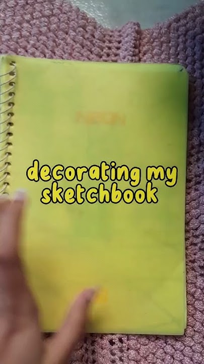 Decorating my sketchbook #art #sketchbook - YouTube