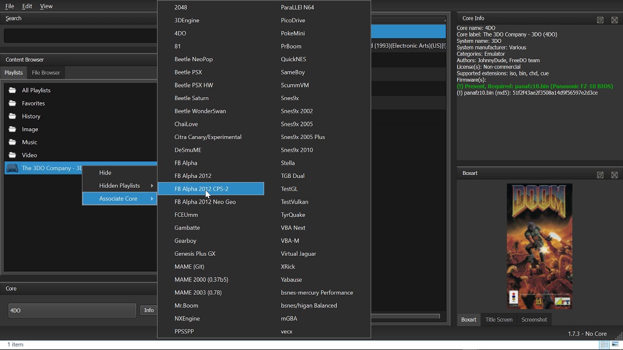 RetroArch 1.7.3 - WIMP GUI - How to easily scan content - YouTube