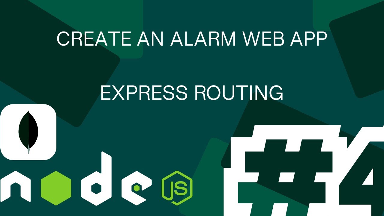Build an alarm app with the MERN stack #3 - Express routing - YouTube