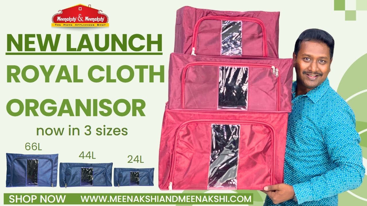New Launch Royal Cloth Organiser now in 3 sizes MADE IN INDIA 🇮🇳 - YouTube