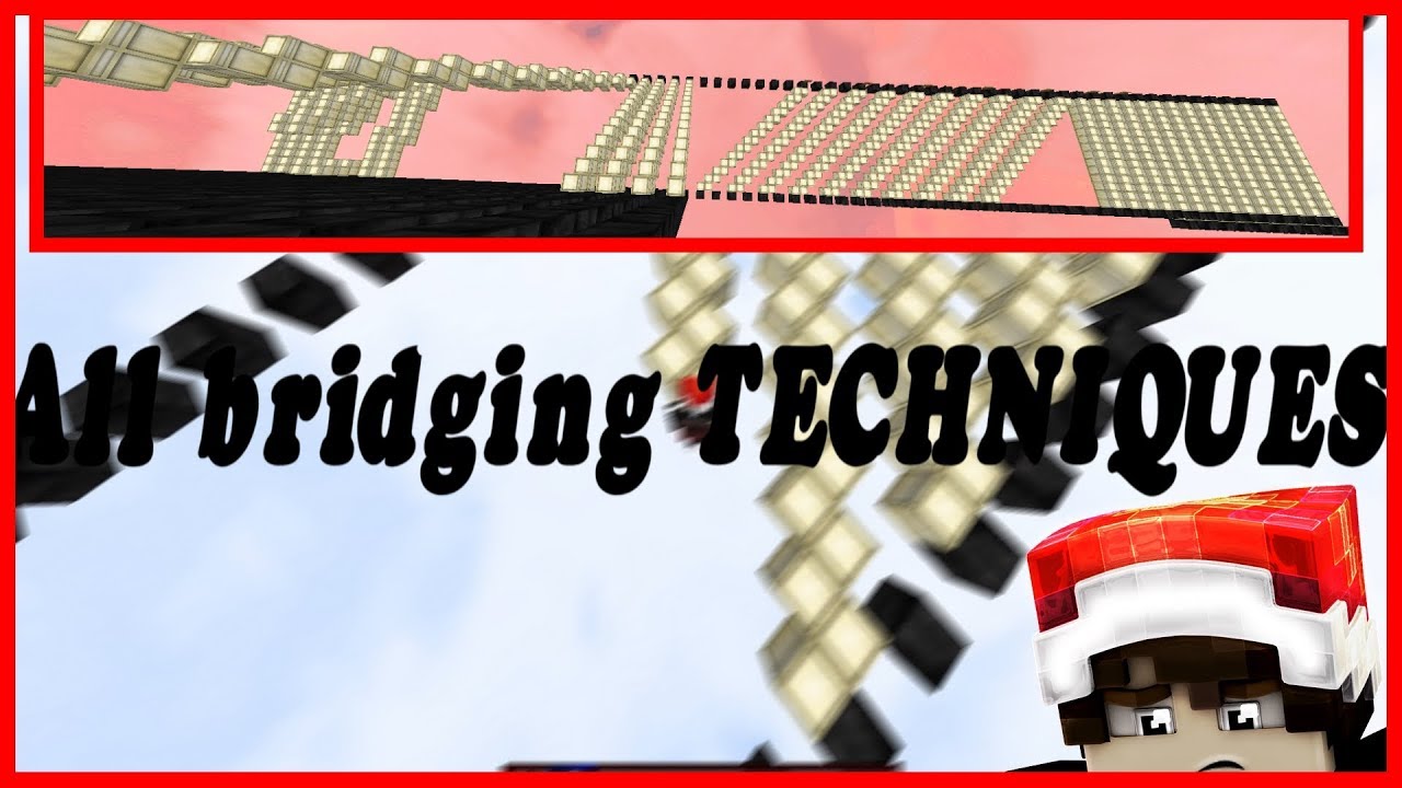 All bridging TECHNIQUES in Minecraft! [RUNBRIDGE, TURNBRIDGE, GODBRIDGE ...