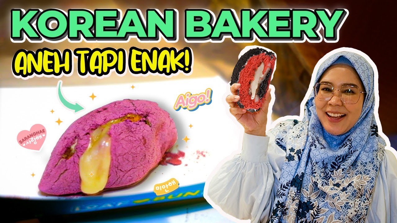 JAJANAN VIRAL!!! Aneh Tapi Enak Korean Bakery LOAF BUN | Roti Paling ...