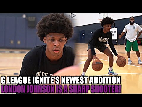 G League Ignite's NEWEST ADDITION London Johnson In The Lab With Coach ...