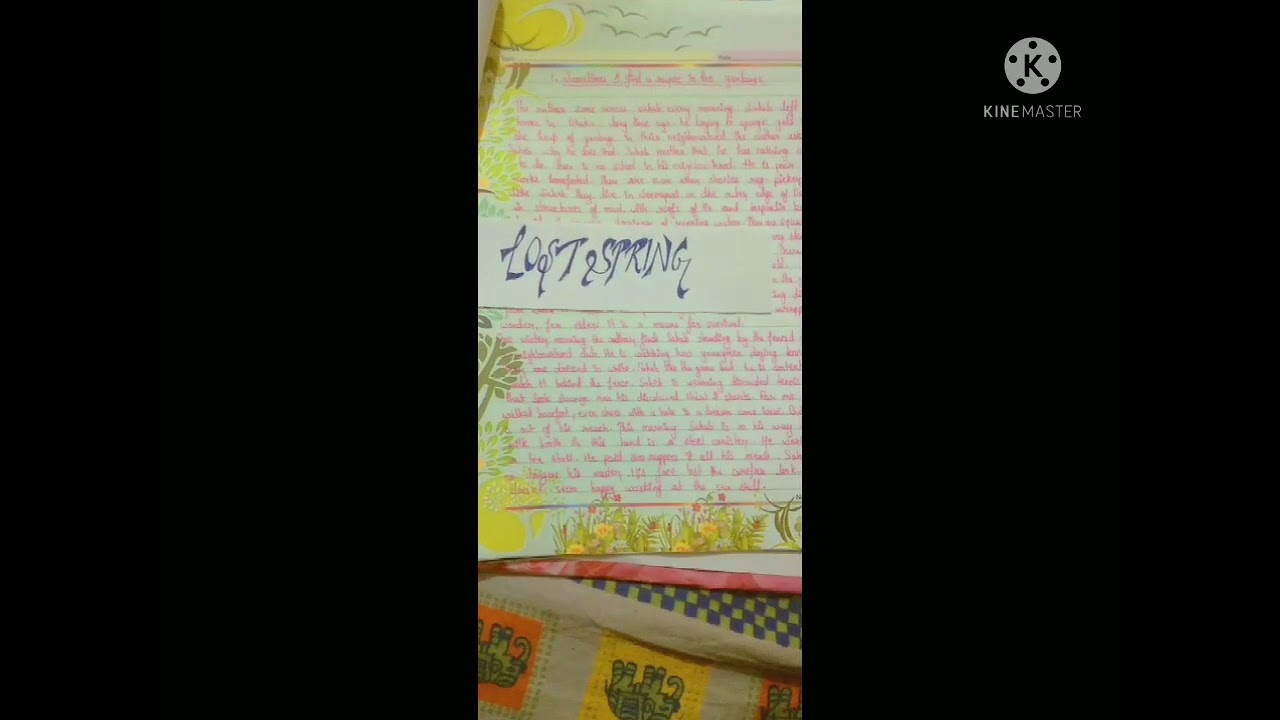 Class 12 English project file.. all chapters summary and formats - YouTube