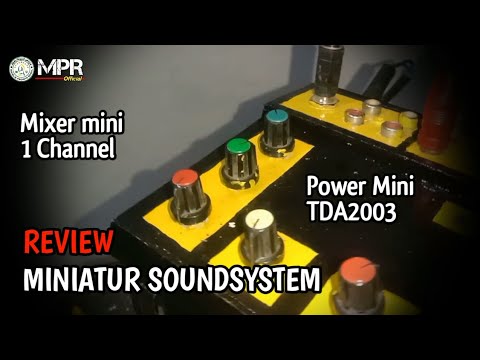 REVIEW MINIATUR SOUND SYSTEM RAKITAN SENDIRI - YouTube