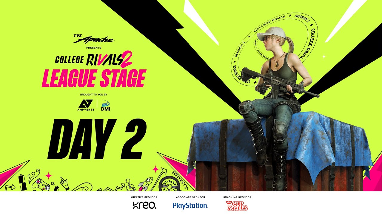 College Rivals Season 2| Grand Finals - League Stage| Day 2 - BGMI | # ...