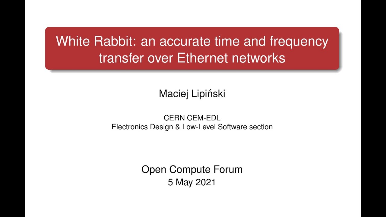 Time Appliance Project Call #21 (May 5, 2021) - YouTube