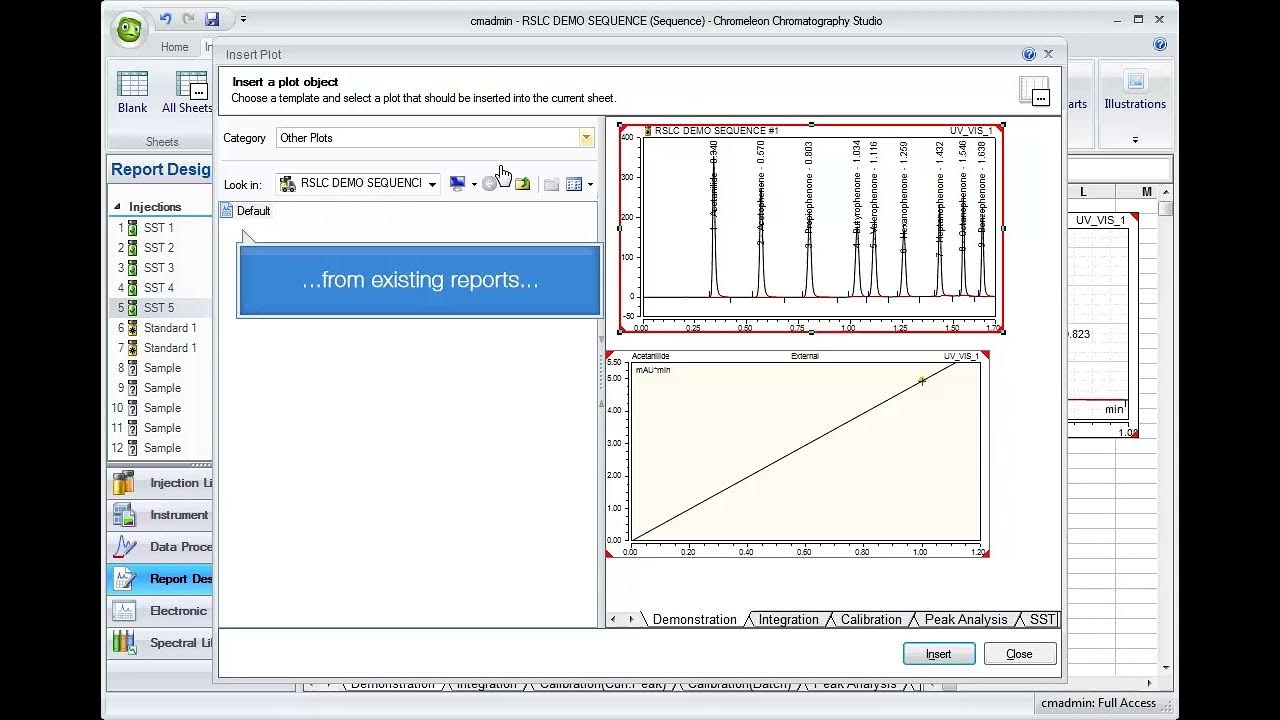 Thermo Scientific Chromeleon Adding Plots to Reports - YouTube