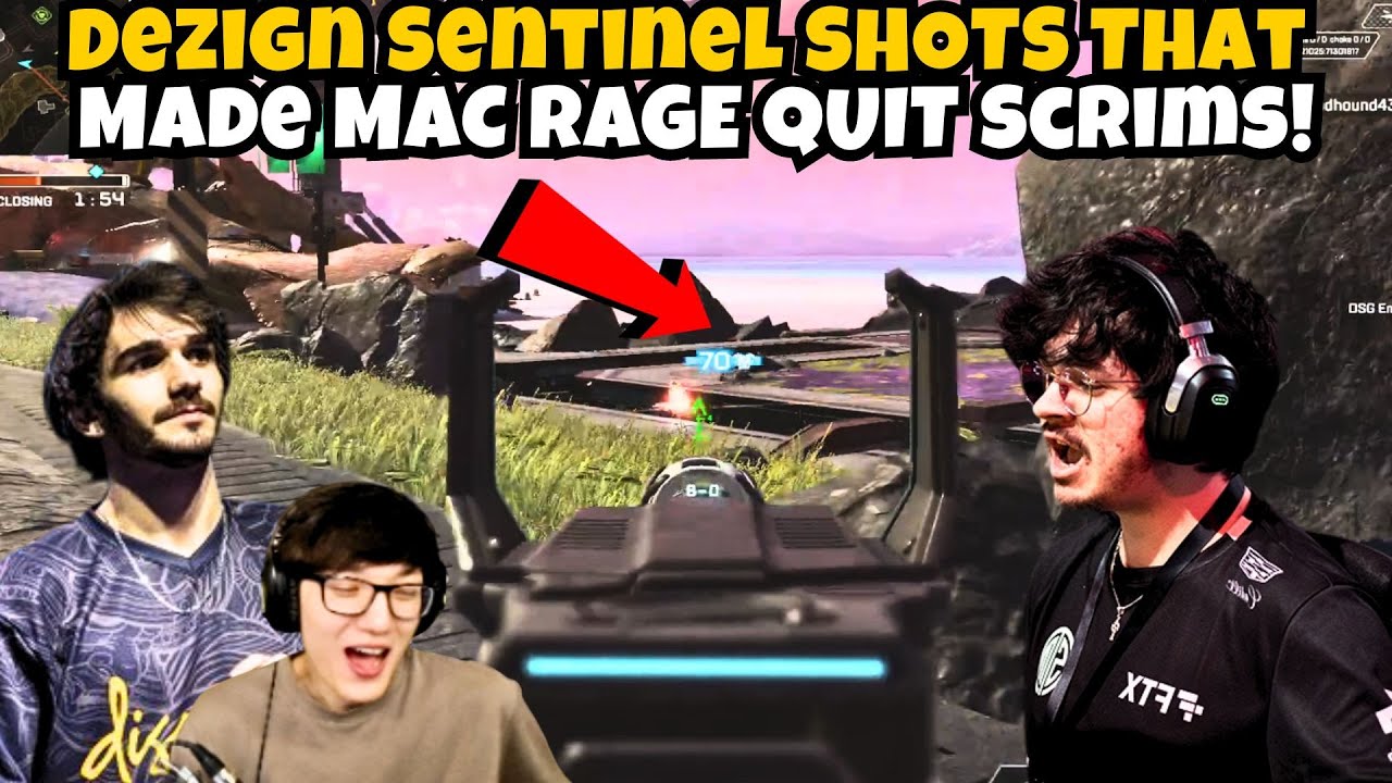 Dezignful's INSANE Sentinel Snipes FORCE Albralelie to RAGE QUIT Scrims ...