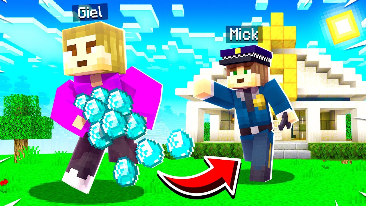 MICK ZIJN DIAMONDS STELEN! (Minecraft Survival) - YouTube