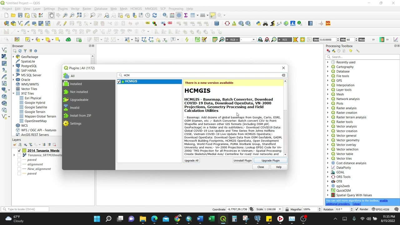 Basemap in QGIS - YouTube