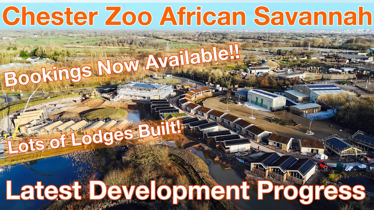 Chester Zoo African Savannah Development by drone on 5.2.25 (Episode 7 ...