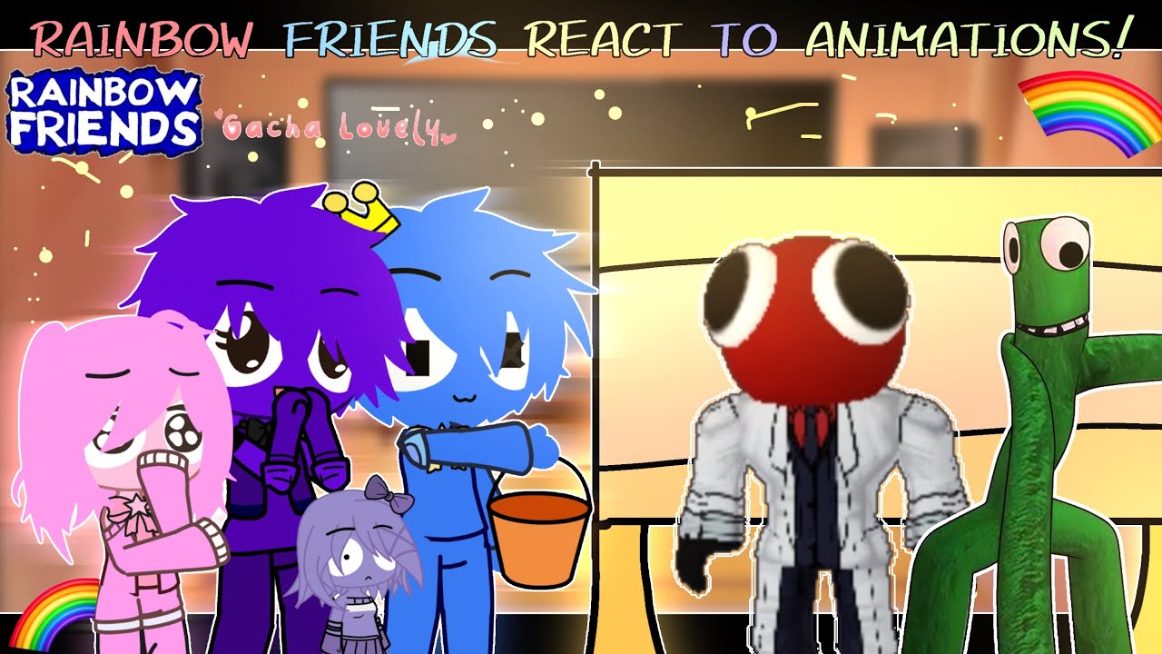💗 RAINBOW FRIENDS REACTS to Animations! ️ [My Au] 🍄🎄part 70 - YouTube