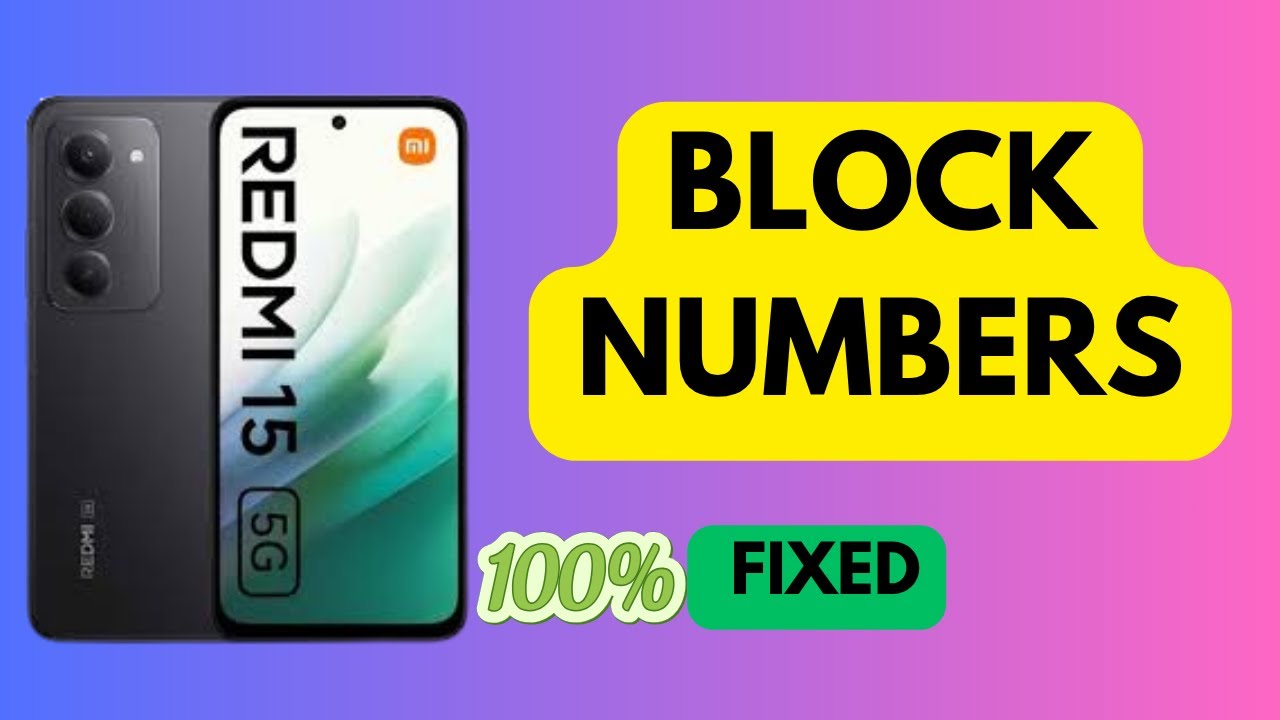 How To Block a Number In Redmi 15 5G - YouTube