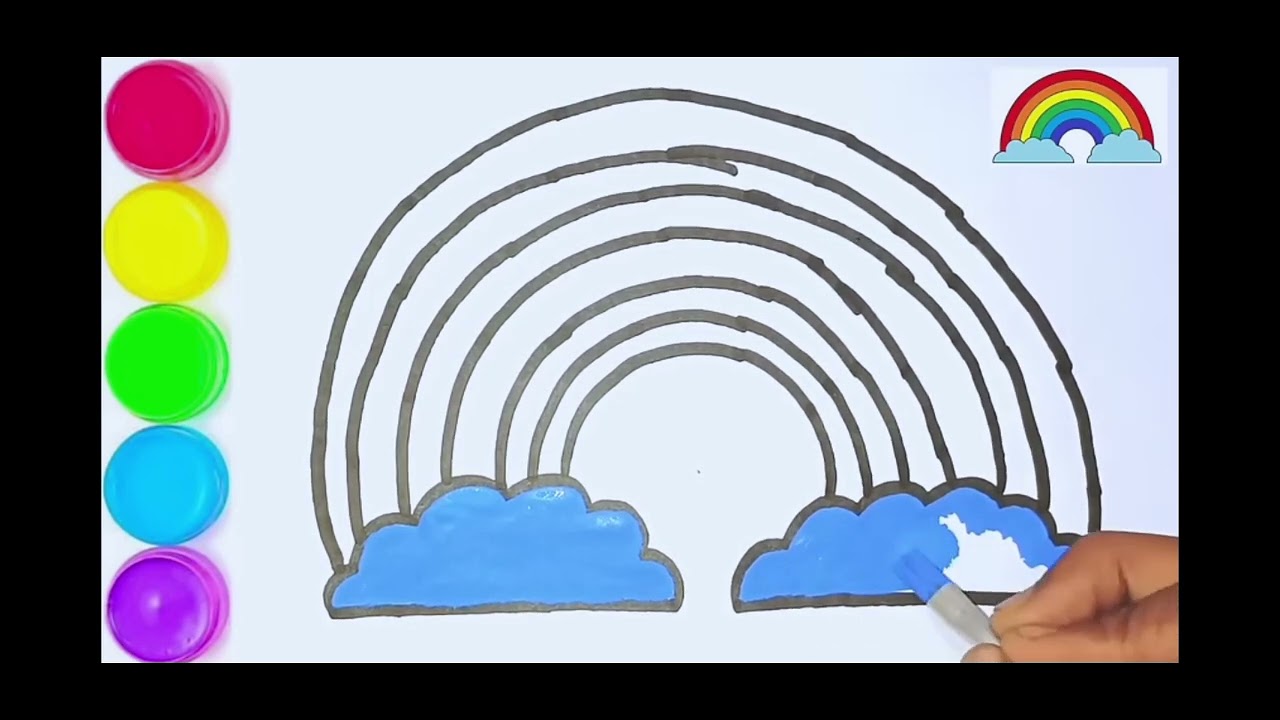 Easy Rainbow drawing - YouTube