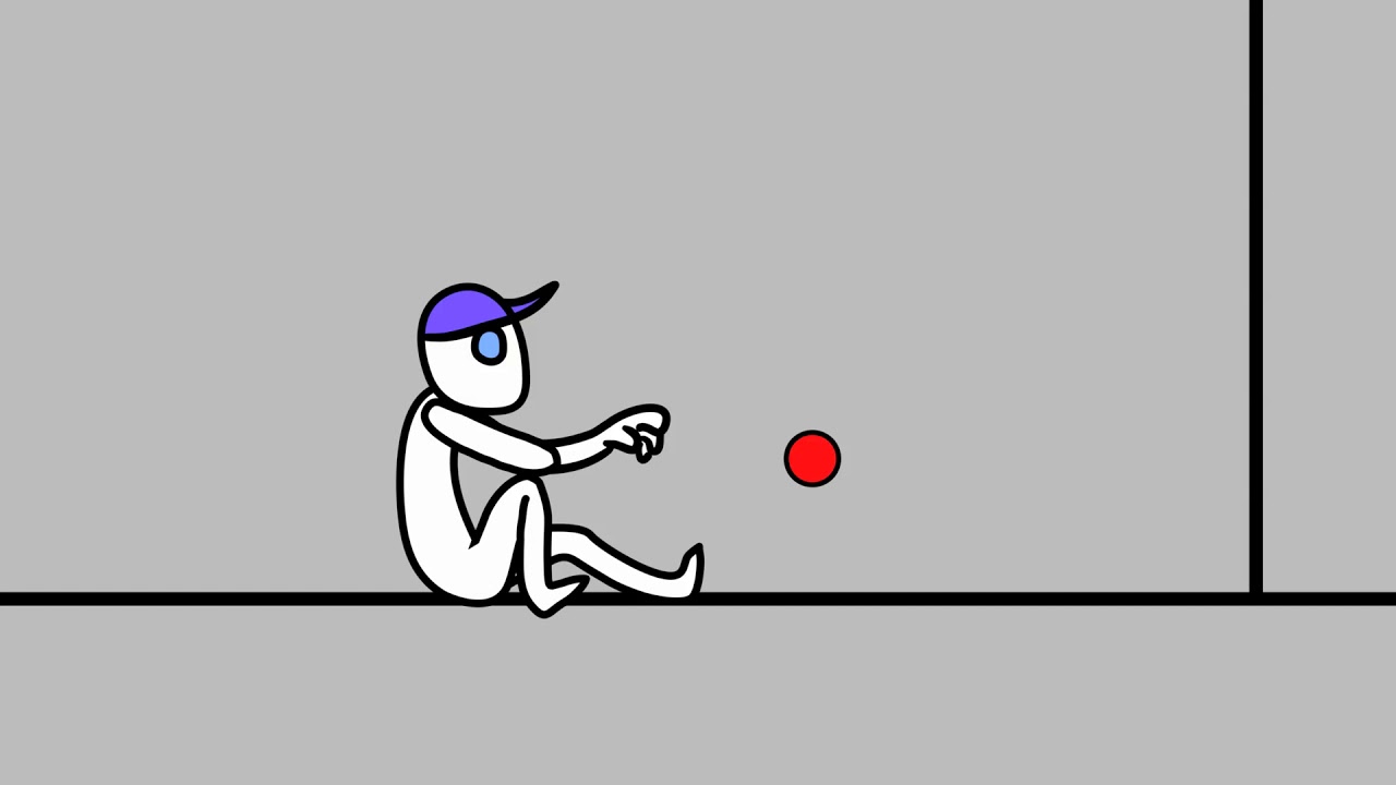 Ball throw animation test - YouTube
